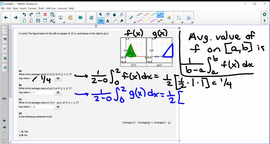 SOLVED: point) The figure below to the left is a graph of f(x) , and ...