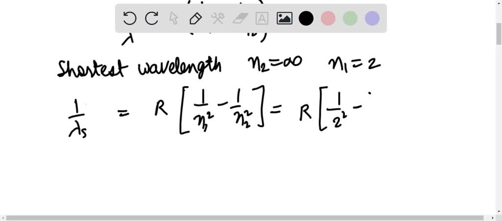 SOLVED: Calculate the shortest and longest wavelengths of the Lyman ...