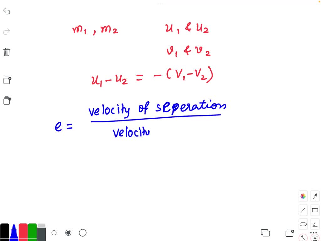 SOLVED: Below figure represents two point masses, m1 and m2, approaching each other with speeds ...