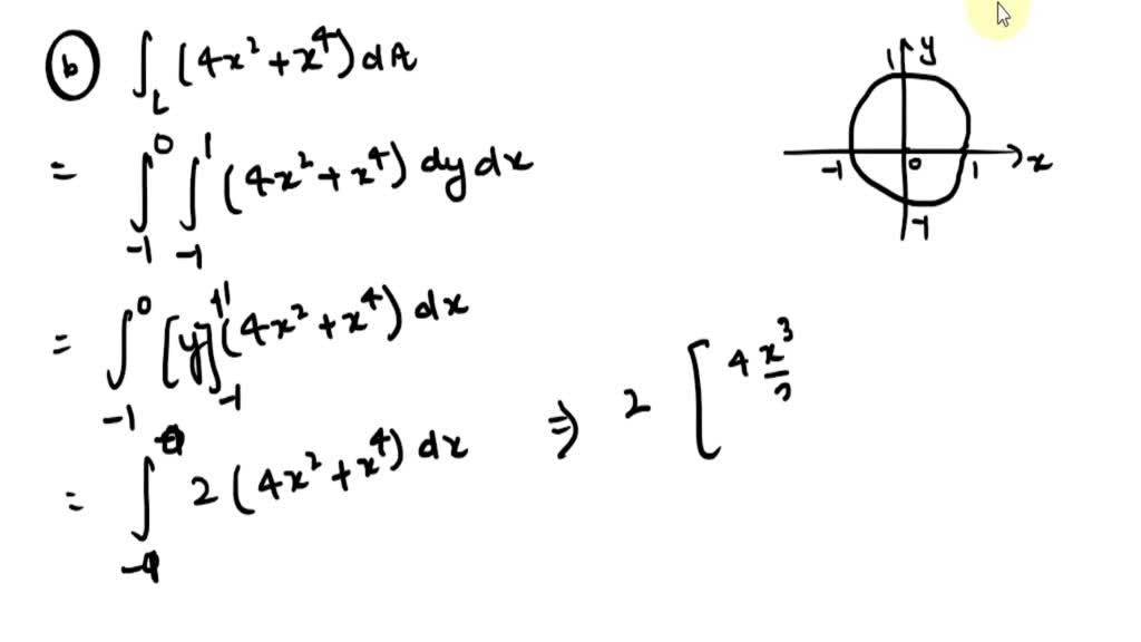 SOLVED: For each of the integrals below, decide (without calculation ...