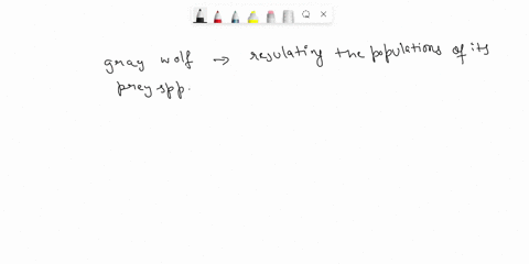 What is the gray wolf organisms role in its ecosystem for...