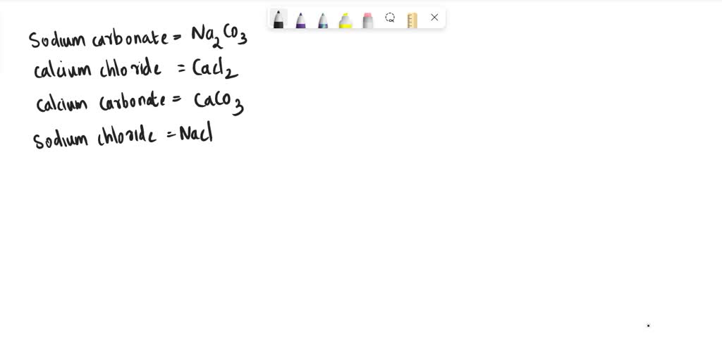 SOLVED: Write balanced chemical equation for the reaction of aqueous sodium carbonate with ...
