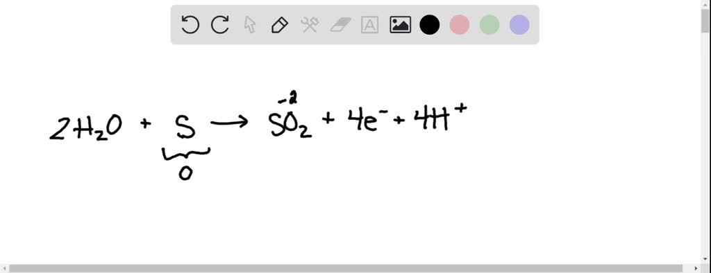 SOLVED: The change in Oxidation number of 'S' in the following reaction ...