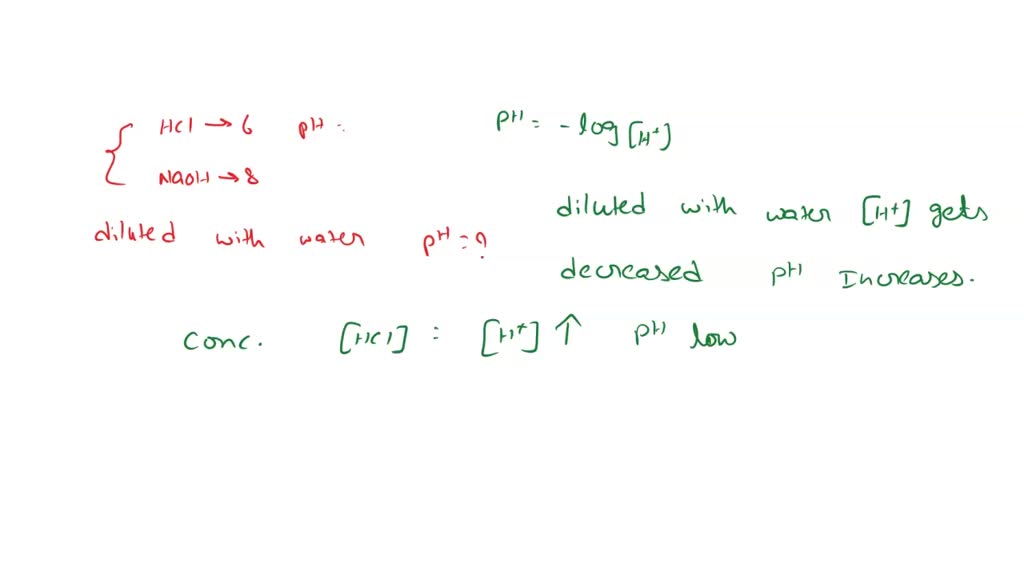 SOLVED: Two solutions, Hydrochloric acid solution and sodium hydroxide solution are found to ...
