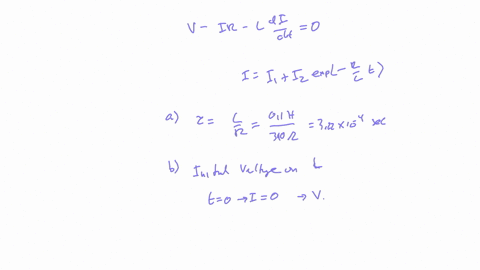 Given the RL circuit below. (reference example 13 -7) 1....