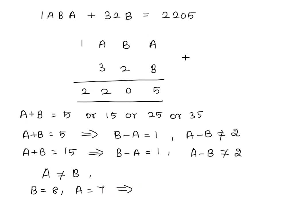 Question 3 In the addition problem below, the numbers being added have unknown digits signified ...