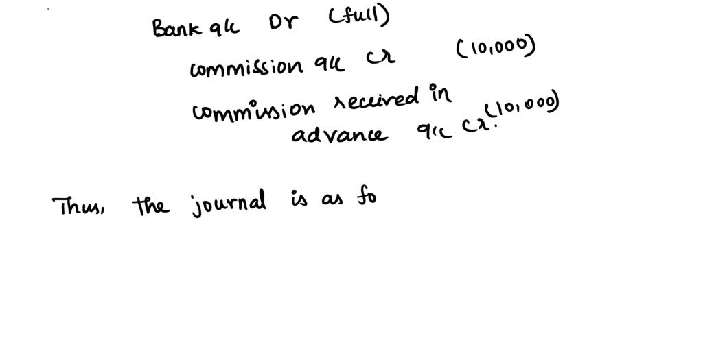 SOLVED: Received commission of 20,000 by cheque, half of which is in ...