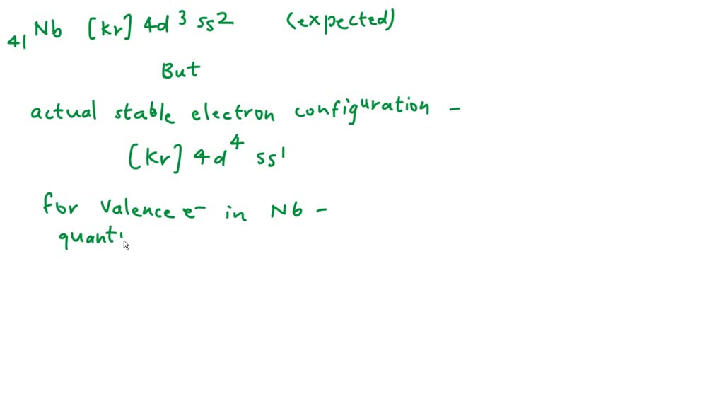 SOLVED: Write a complete set of quantum numbers for the valence ...