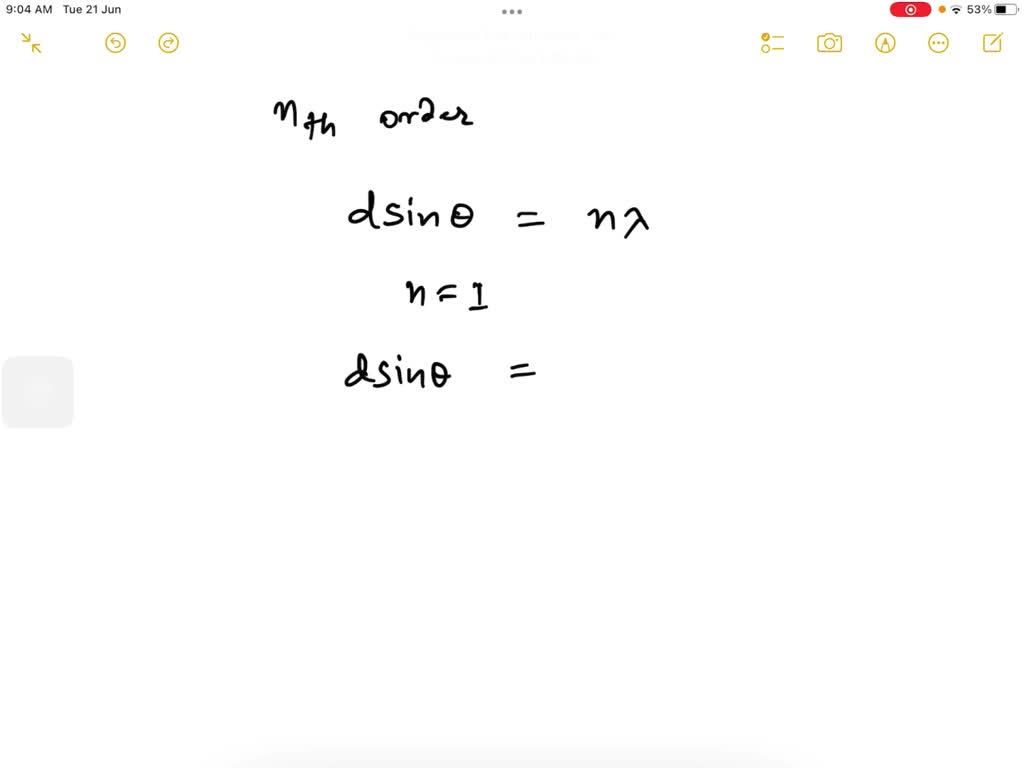 SOLVED: A single slit has width of 10 um. What is the angle for the ...