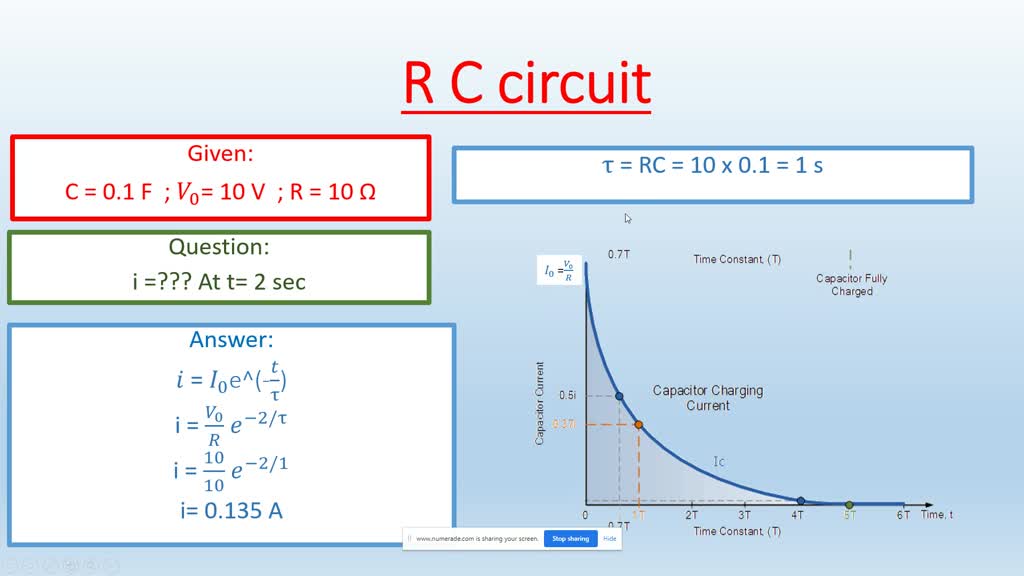 SOLVED: 20-6 RC Circuits 33 For the circuit shown in Fig: 20-27 , let ...