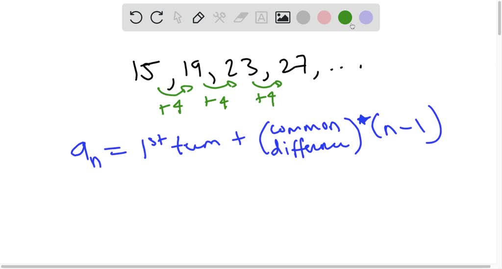 Solved An Arithmetic Sequence Is Given Below 1721 2529 Right And Explicit Formula For The Nth 5352