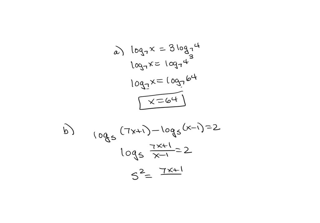 SOLVED: a. Write the expression in single logarithm. logx+log(x^(2)-4 ... SOLVED: a. Write the expression in single logarithm. logx+log(x^(2)-4 ...