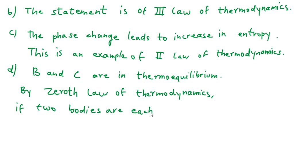 SOLVED: Question 13 Match these thermodynamic concepts What word do we ...