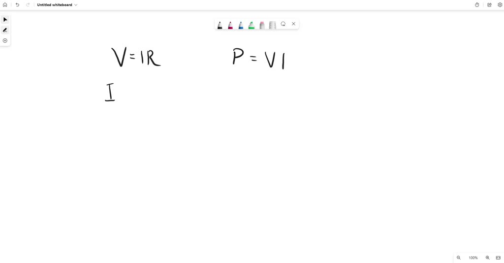 SOLVED: Using Ohm’s Law and the power equation, make a formula for ...