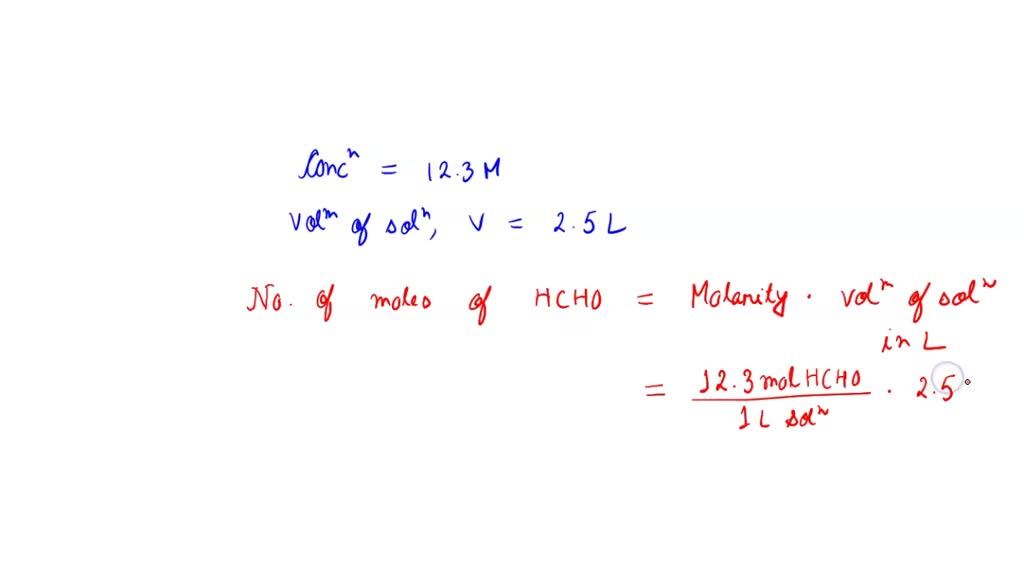 Formalin is an aqueous solution of formaldehyde, HCHO, used as a ...