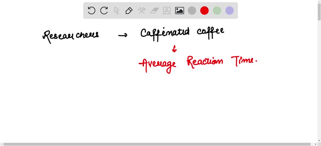 SOLVED: Explain how caffeine affects the reaction time when you did ...