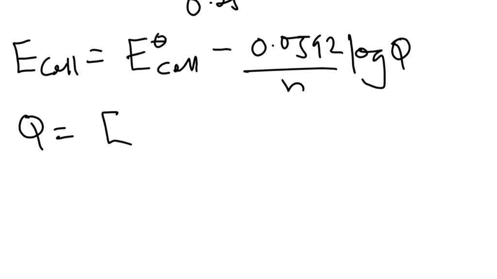 Solved Calculate The Cell Potential Ecell And Gibbs Free Energy