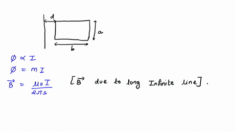 Determine the mutual inductance between a very long straight wire and a conducting circular loop ...