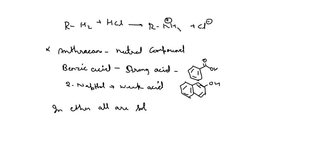 Solved Draw A Flow Chart To Represent Which Layer Organic Or Water The Benzoic Acid Goes Into