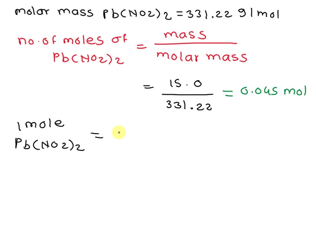 Determine the quantity of oxygen atoms in 15.0 grams of Pb;NO2)2