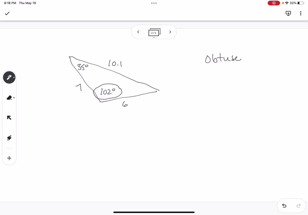 SOLVED: Use coordinate geometry to determine the type of triangle formed below. Select all that ...