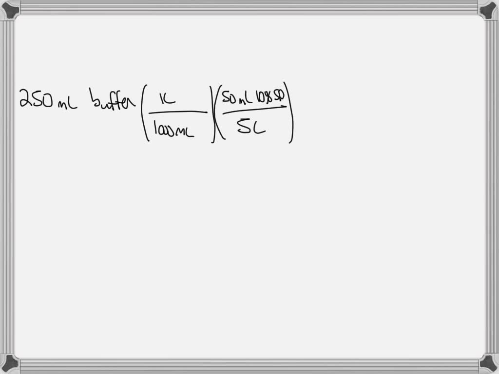 SOLVED: The components of a normal strength electrode buffer are 25 mM ...