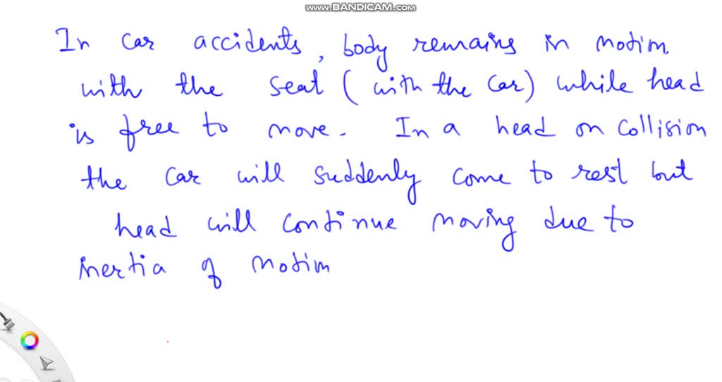 Whiplash injuries during an automobile accident are caused by the ...