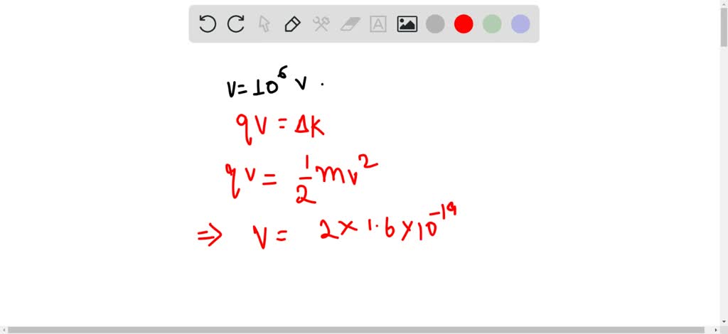 Solved A Proton Is Accelerated From The Rest Through A Potential