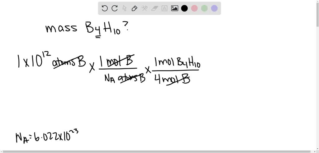 SOLVED: Calculate the mass of tetraborane B4H10 that contains a ...