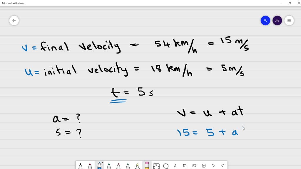 SOLVED: A car attains a velocity of 15m/s within 5s calculate its ...