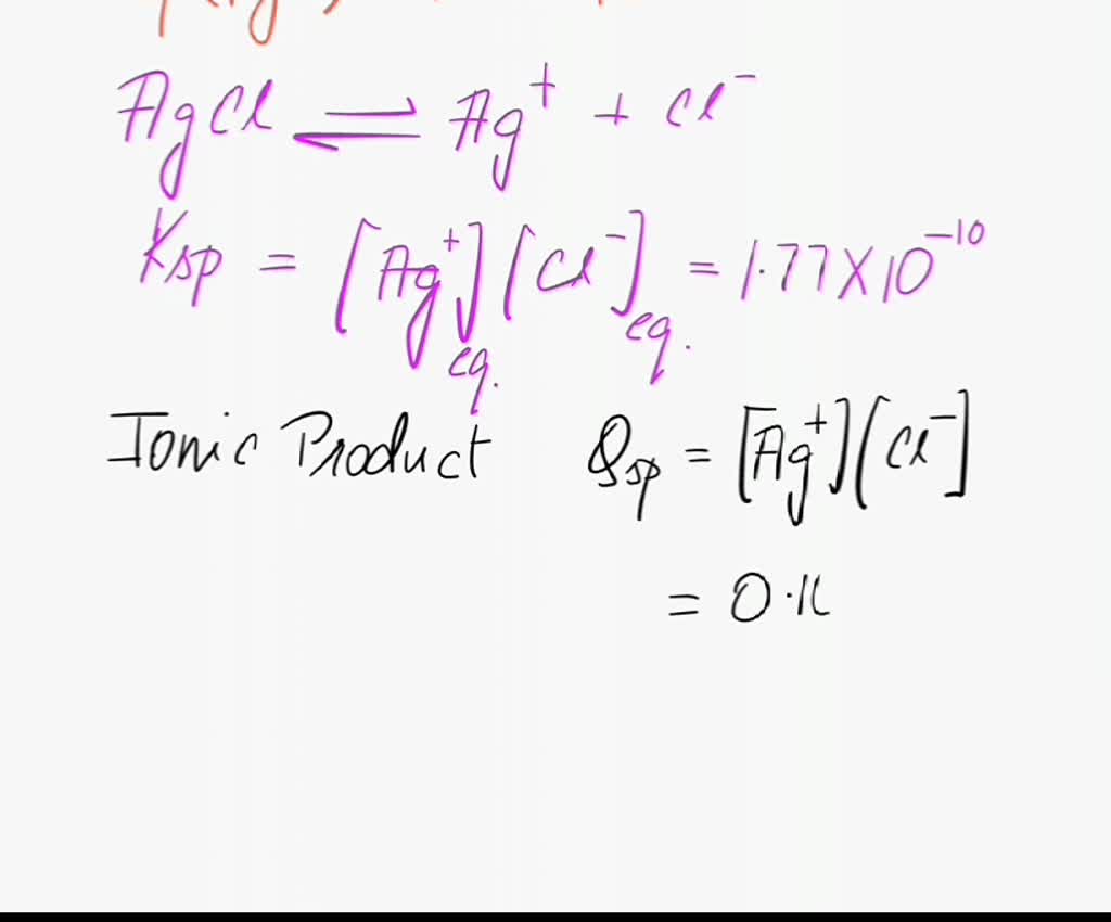 SOLVED: A solution containing AgNO3 is mixed with a solution of NaCl to form a solution that is ...