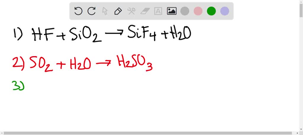 SOLVED: 1. On treatment with hydrofluoric acid, silicon dioxide forms ...