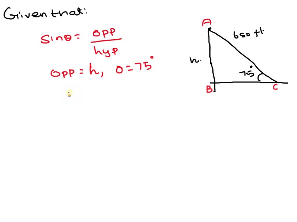 SOLVED: Tower tall Q5. A 650-ft guy wire is attached to the top of a ...