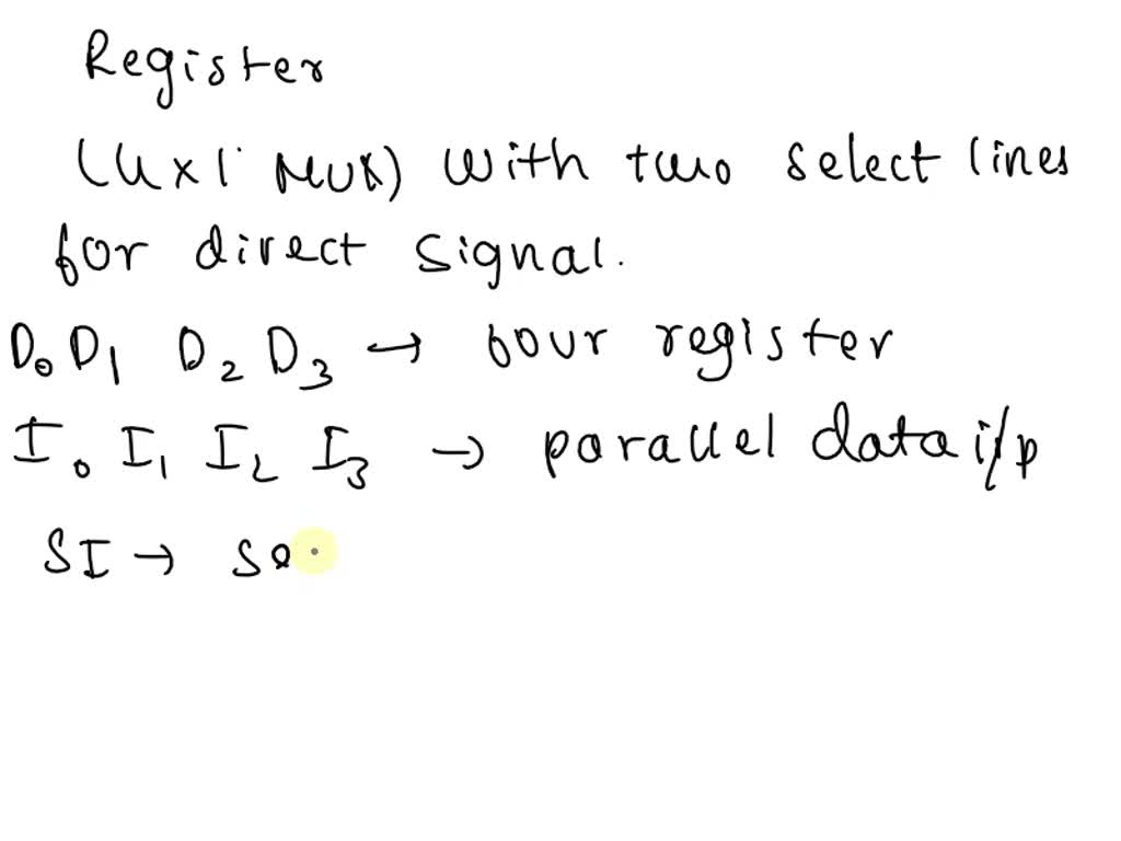 SOLVED: The subject is logic design. Design a 4-bit register with a load signal. The data can ...
