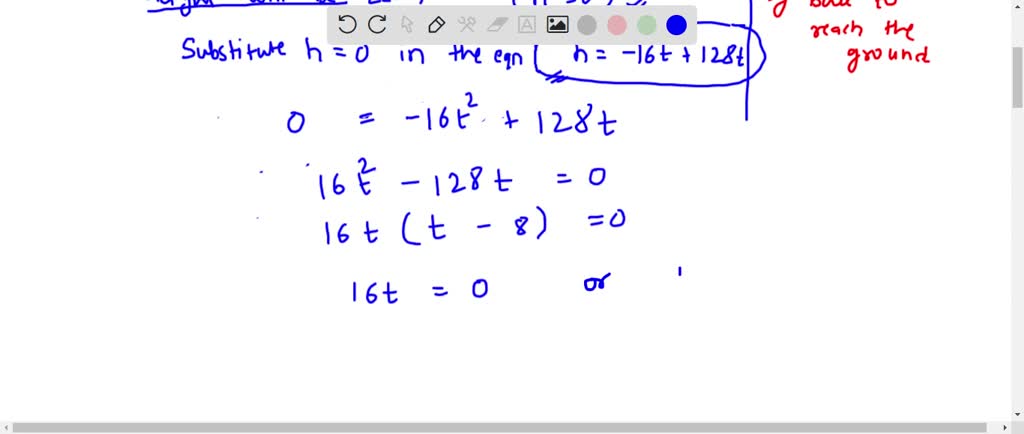 SOLVED: When a cannonball is fired, the equation of its pathway can be ...