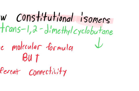 SOLVED: Draw two constitutional isomers that share the molecular ...