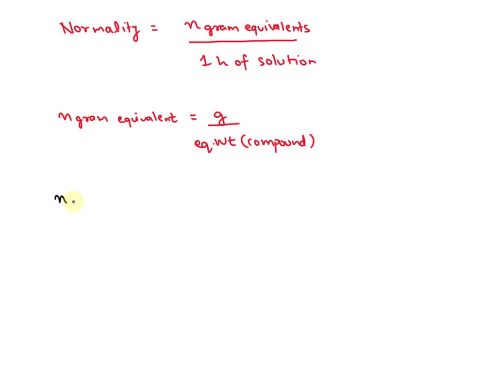 SOLVED: Principles of Volumetric Analysis Instructions: Read and ...