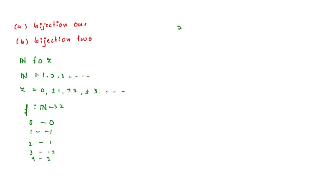 Construct Two Bijections 1 1 Correspondence Functions Between The Set