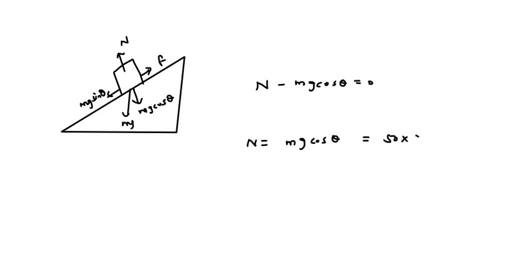 SOLVED: A 18.0 kg box is on a 37.3 degree incline. What is the normal ...
