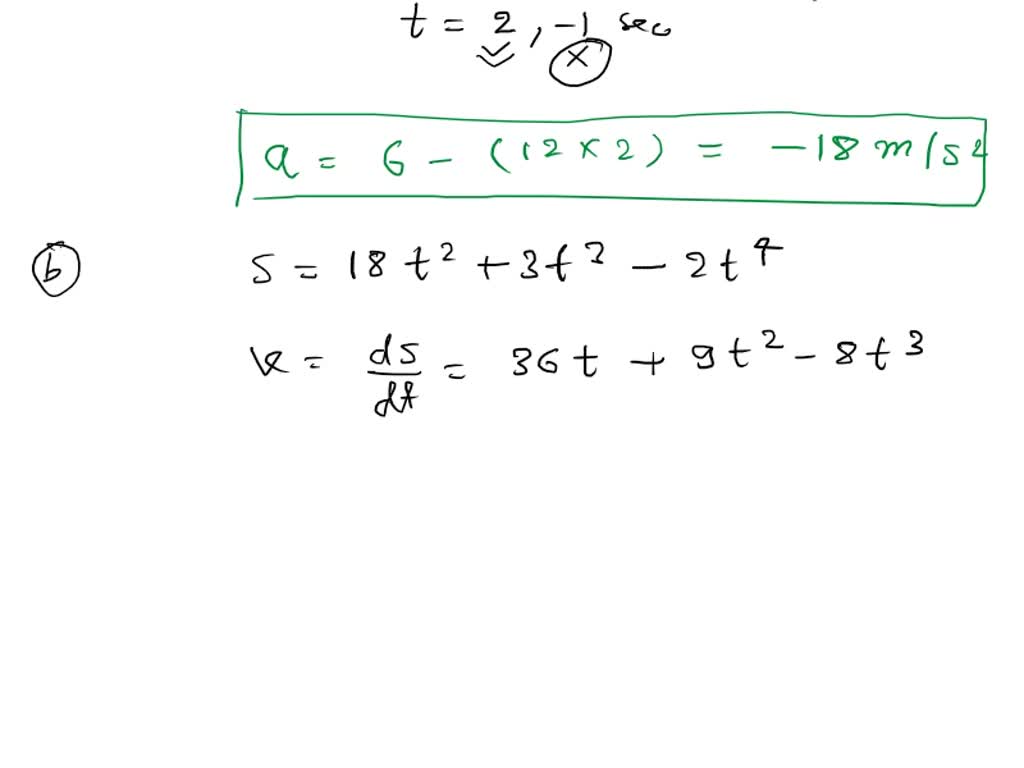 SOLVED: Question 9 A car moves along a straight line whose equation of ...