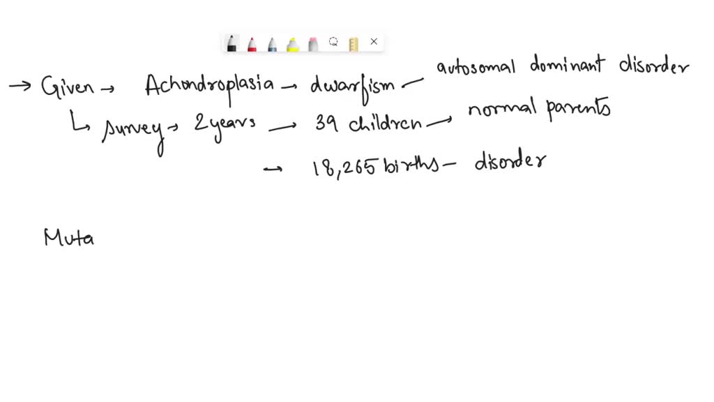 Solved Achondroplasia Is A Form Of Dwarfism That Is Inherited In