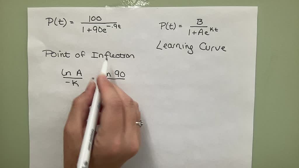 SOLVED: For some tasks, a sigmoid learning curve is used to model ...