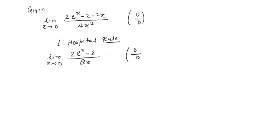 SOLVED: Find the limit: Use /'Hospital's Rule if appropriate. Use INF ...