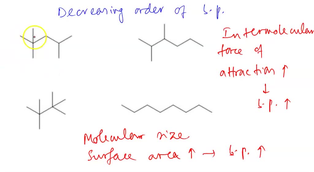 SOLVED: Rank the molecules by boiling point: Please drag and drop the ...