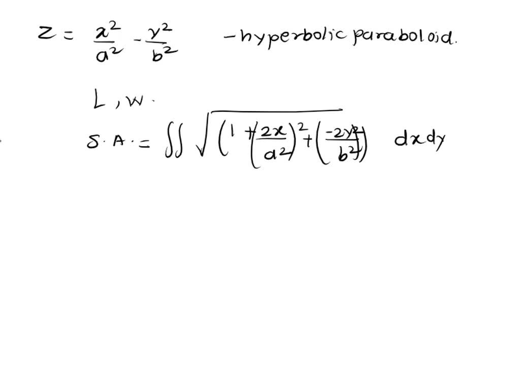 How to model a function of the surface area of a Pringle chip ...