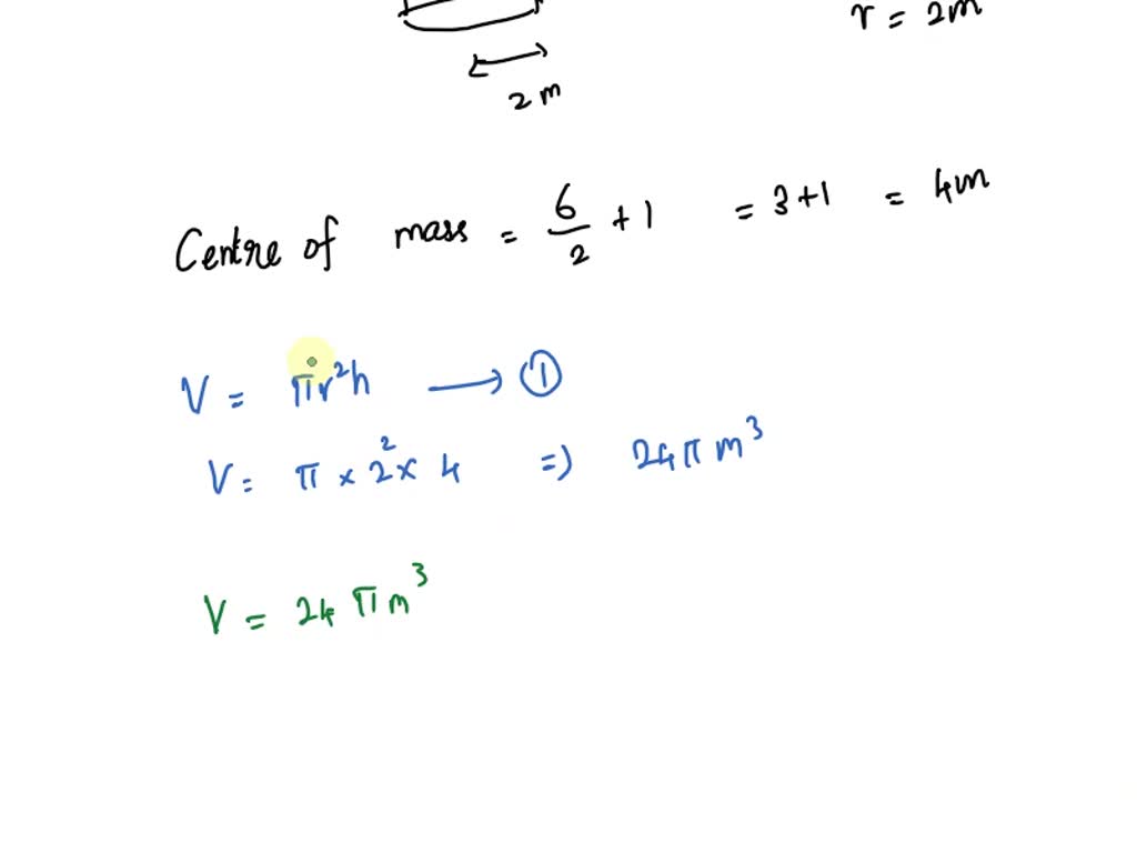 SOLVED: A cylindrical water tank 4 meters high with radius of 2 meters ...