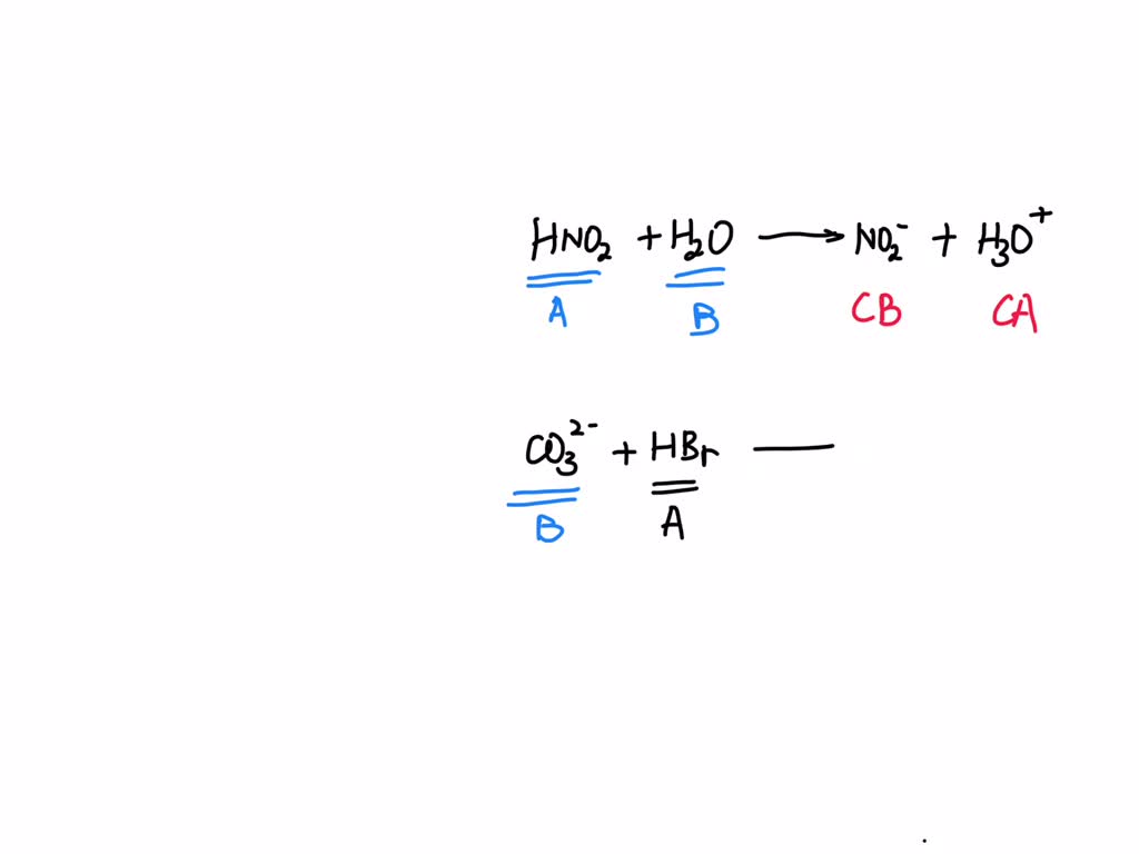 SOLVED: Complete the following reactions by moving only one proton at a ...