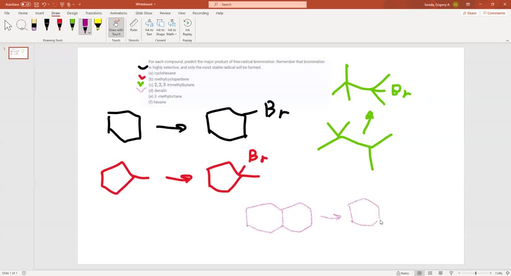 SOLVED: Which step is not important step in free radical bromination of ...