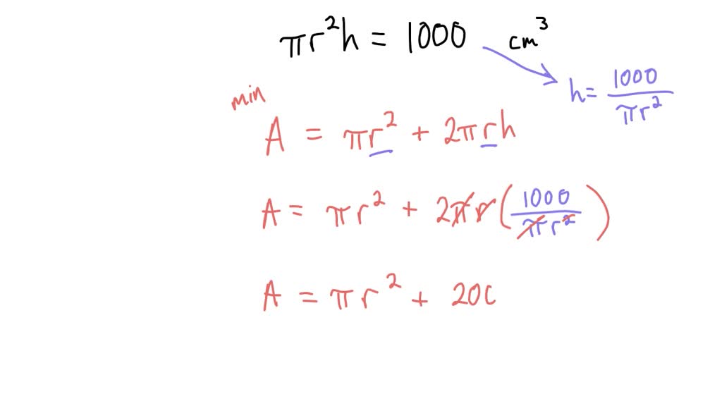SOLVED: What are the dimensions of the lightest open-top right circular ...