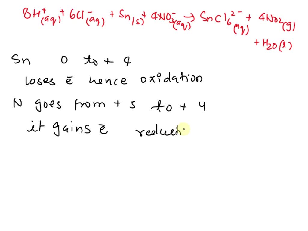 SOLVED: Identify the oxidizing and reducing agents in the reaction: 8H ...